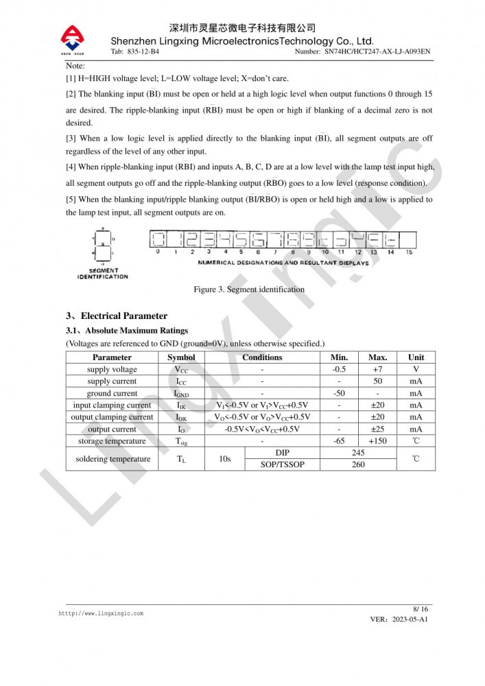 SN74HC247 datasheet page 8