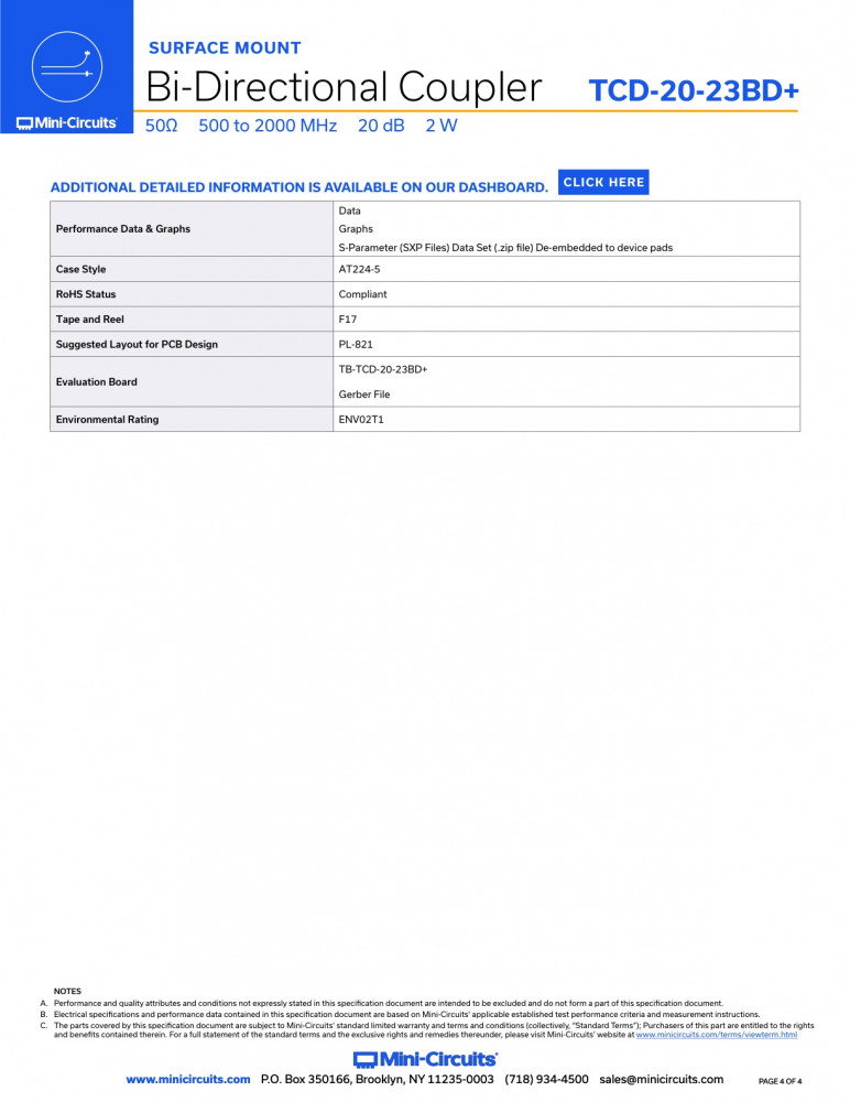 TCD-20-23BD+ product documentation page 4
