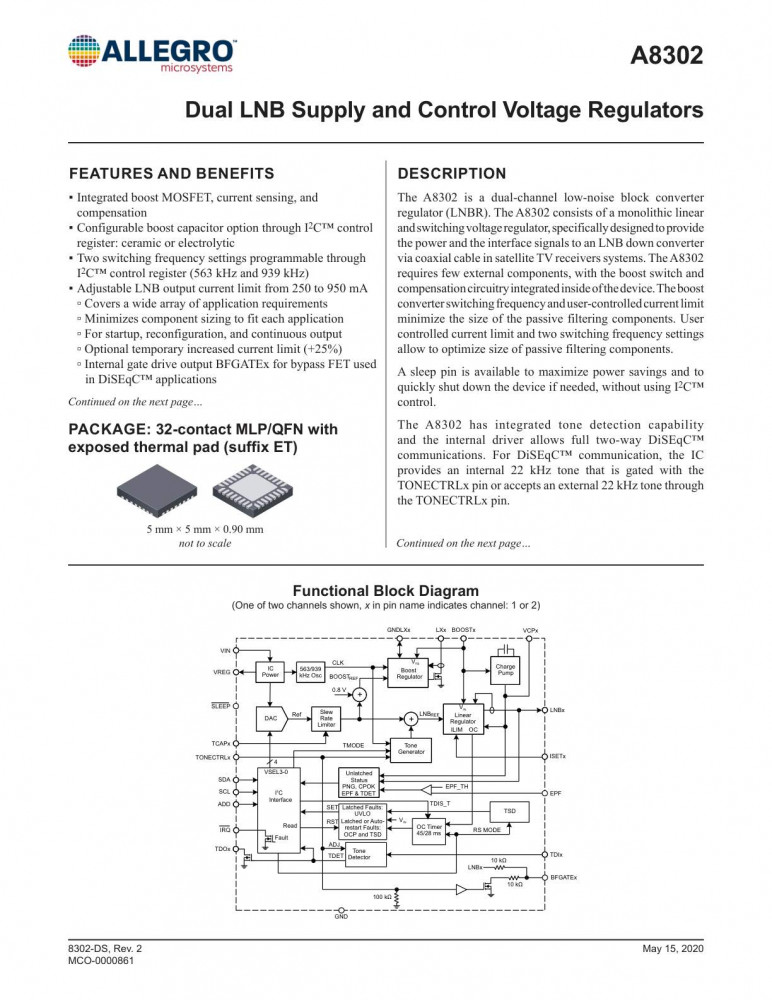 A8302 technical document page 1