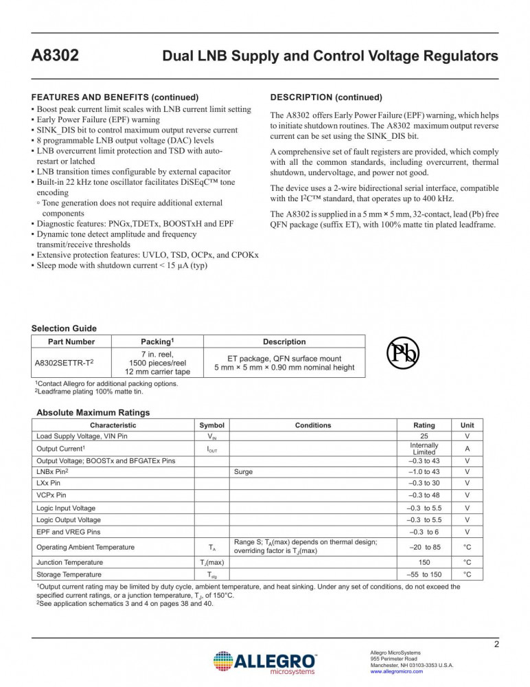 A8302 technical document page 2