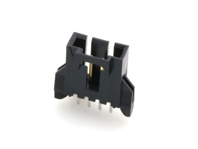 2.54mm Pitch SL Header, Single Row, Vertical, 3.05mm Pocket, Shrouded, 3.30mm Tail Length, 4 Circuits, Matte Tin (Sn) Tail Plating