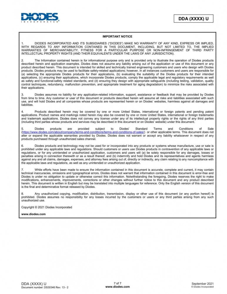 DDA124EUQ-7-F datasheet page 7