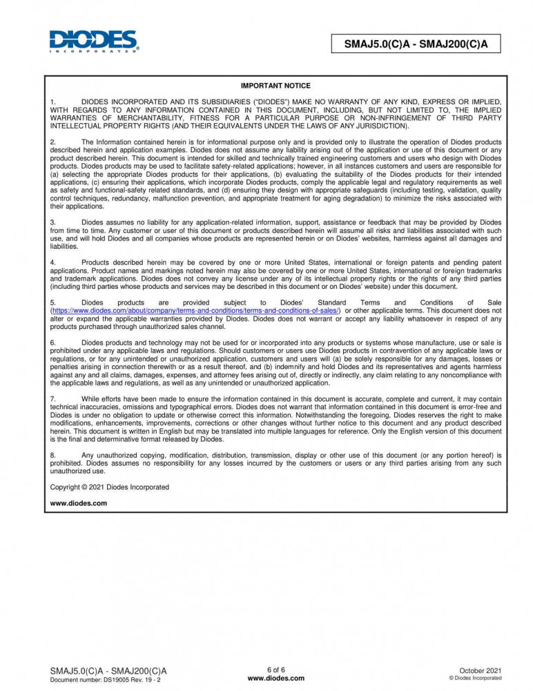 SMAJ45A-13-F datasheet page 6