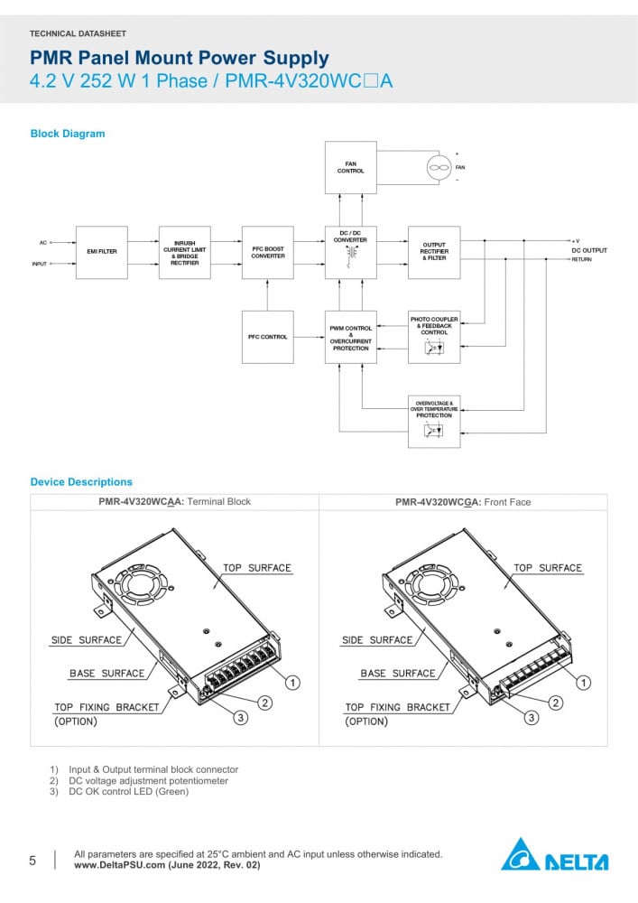 PMR-4V320WCGA datasheet page 5