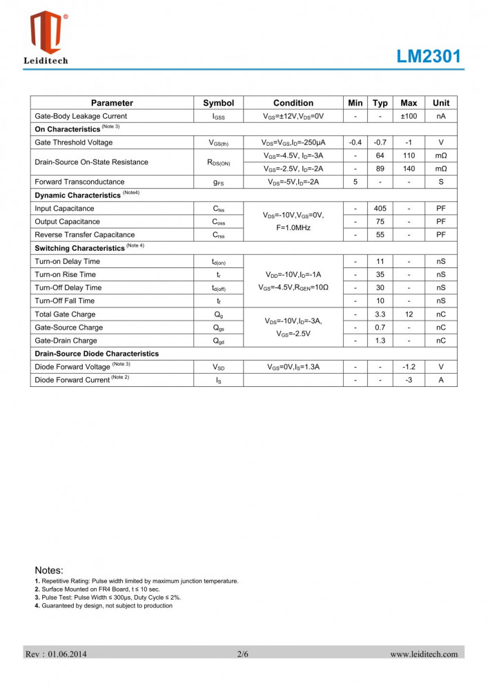 LM2301 datasheet page 2