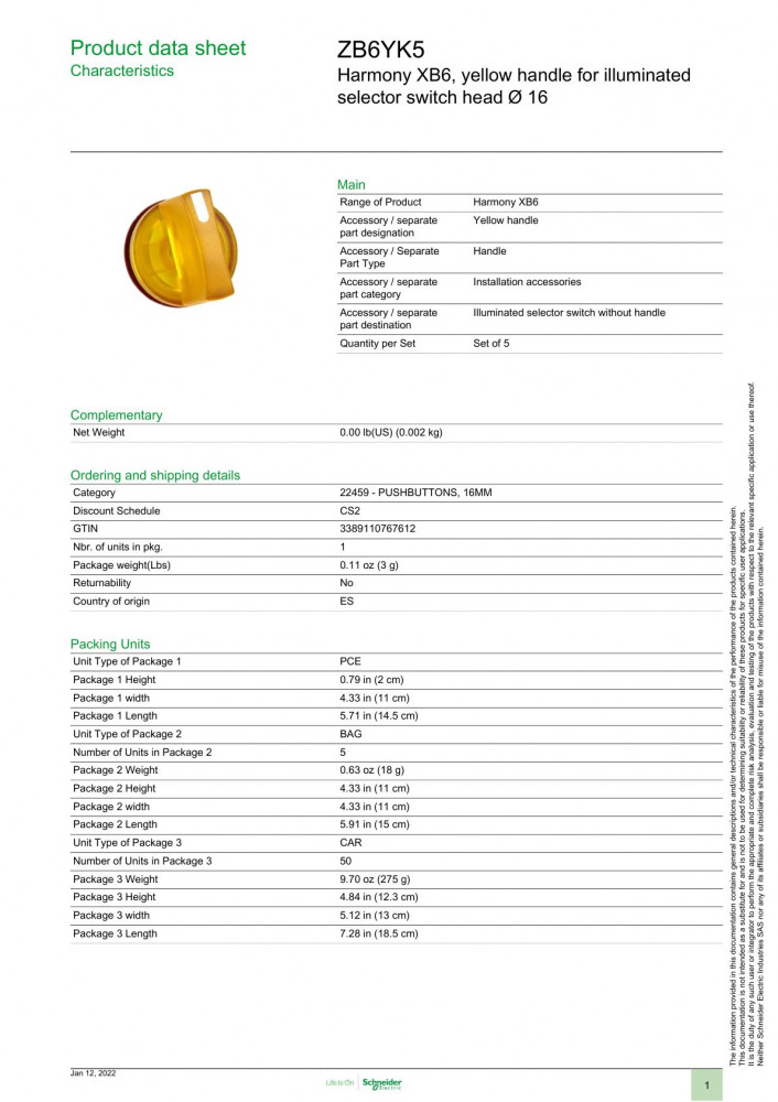 ZB6YK5 technical document page 1