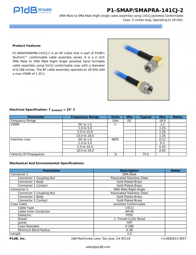 P1-SMAP/SMAPRA-141CJ-2 product documentation image 1