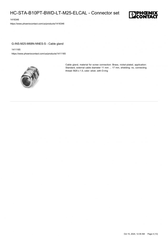 Phoenix Contact 1416346 technical document page 4