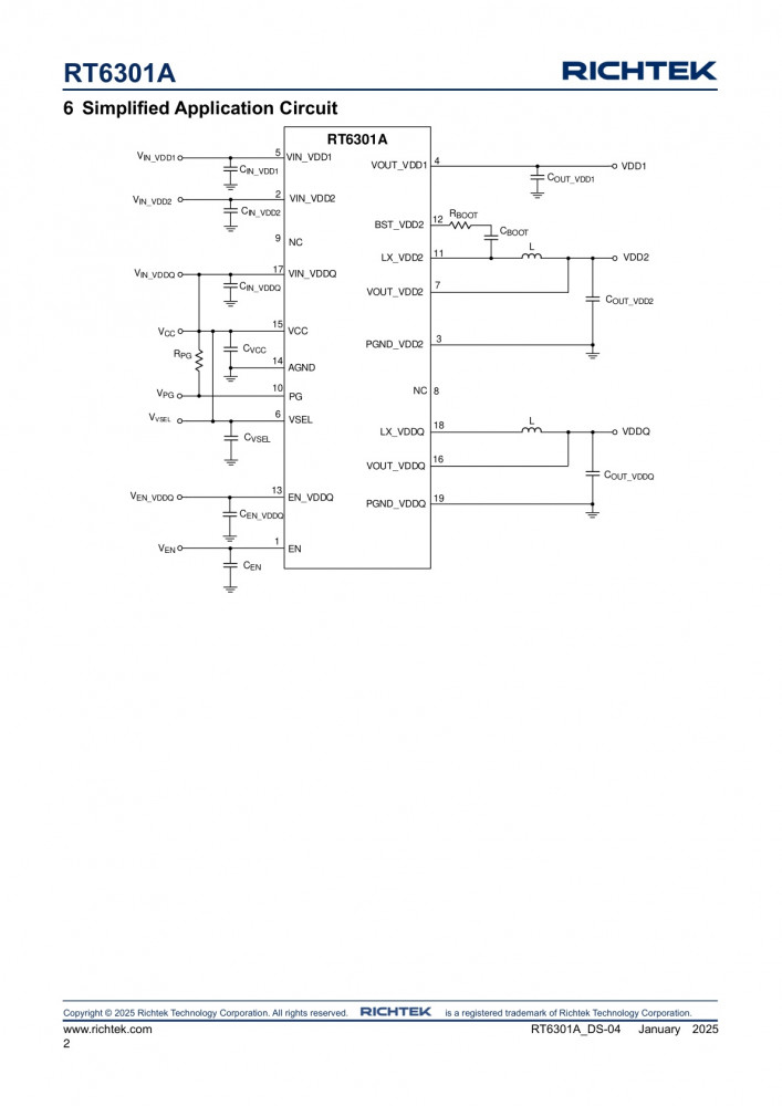 RT6301A document page 2