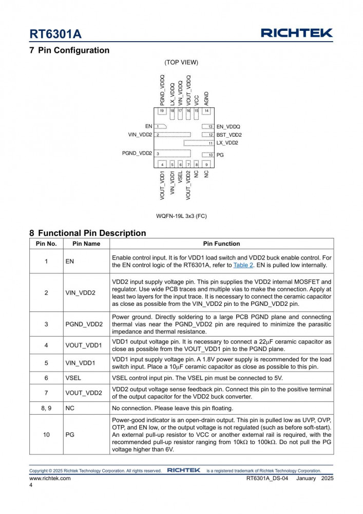 RT6301A document page 4