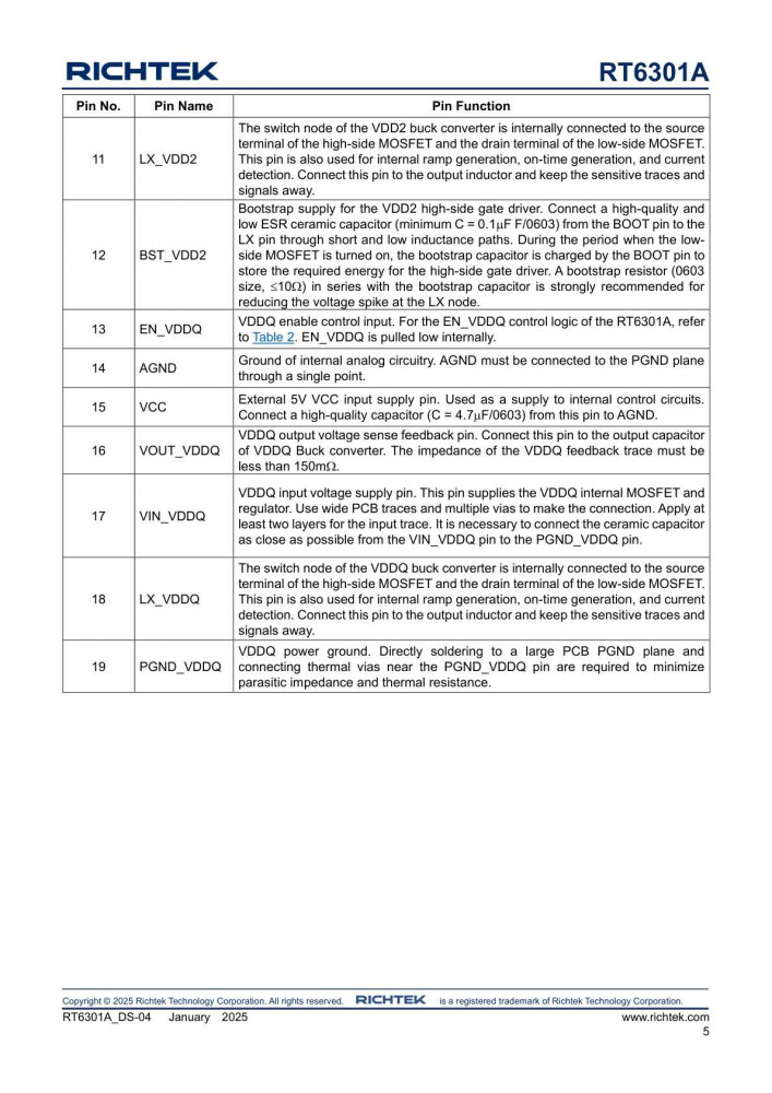 RT6301A document page 5