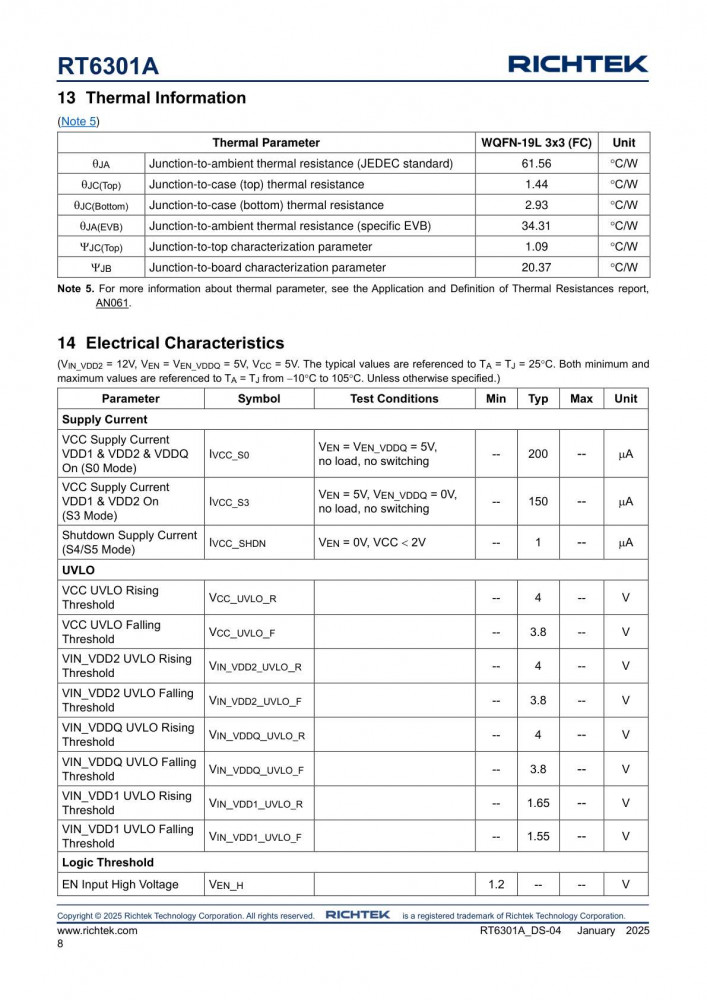RT6301A document page 8