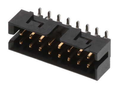 2.00mm Pitch, Milli-Grid PCB Header, Dual Row, Vertical, Surface Mount, Shrouded, 40 Circuits, 0.38µm Gold (Au) Plating, Dual Side Slots, Dual Friction Locks, Center Polarization, with Cap, Tube