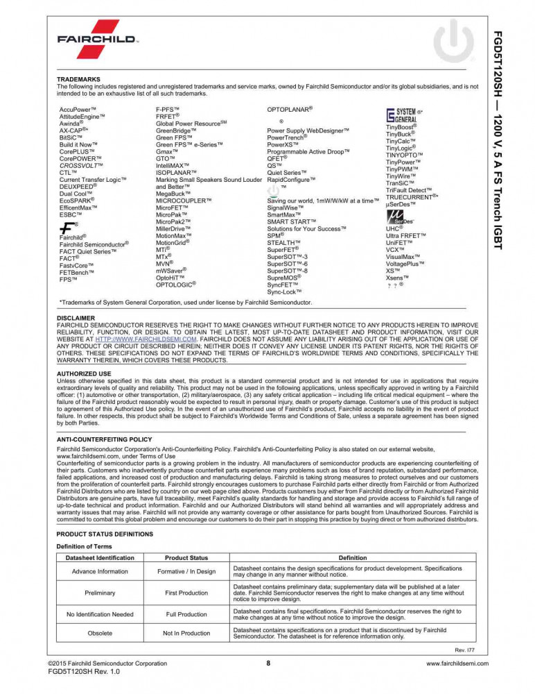 FGD5T120SH datasheet page 9
