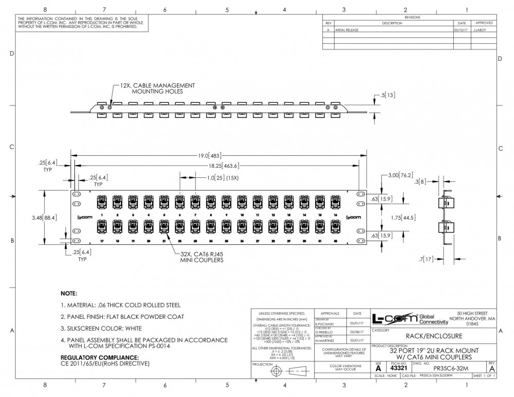 PR35C6-32M technical documentation page