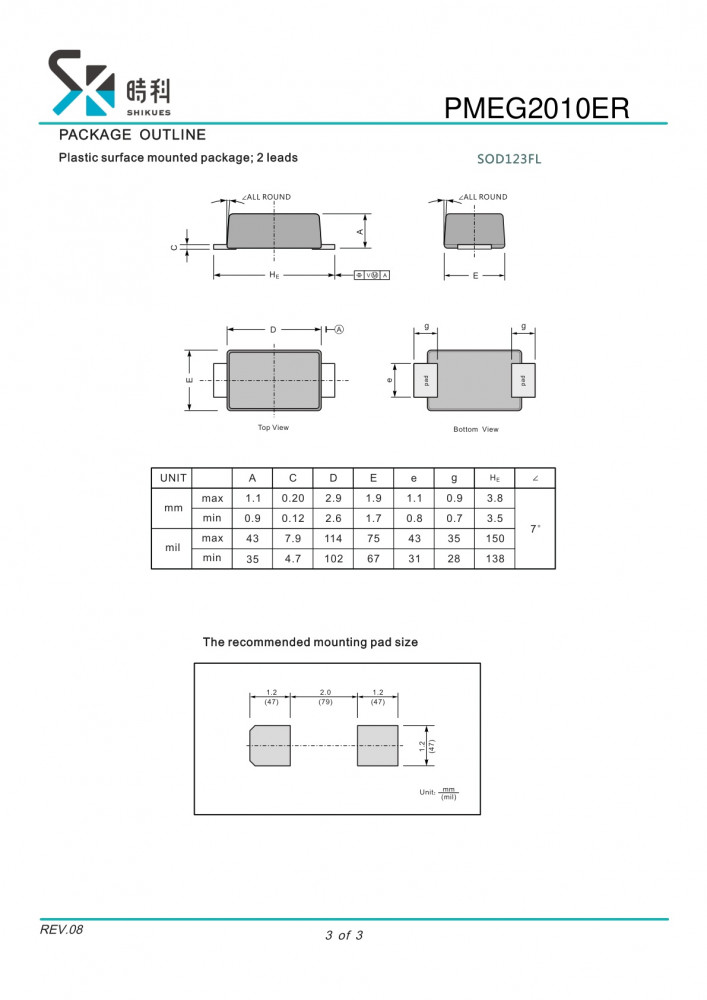 PMEG2010ER datasheet page 3