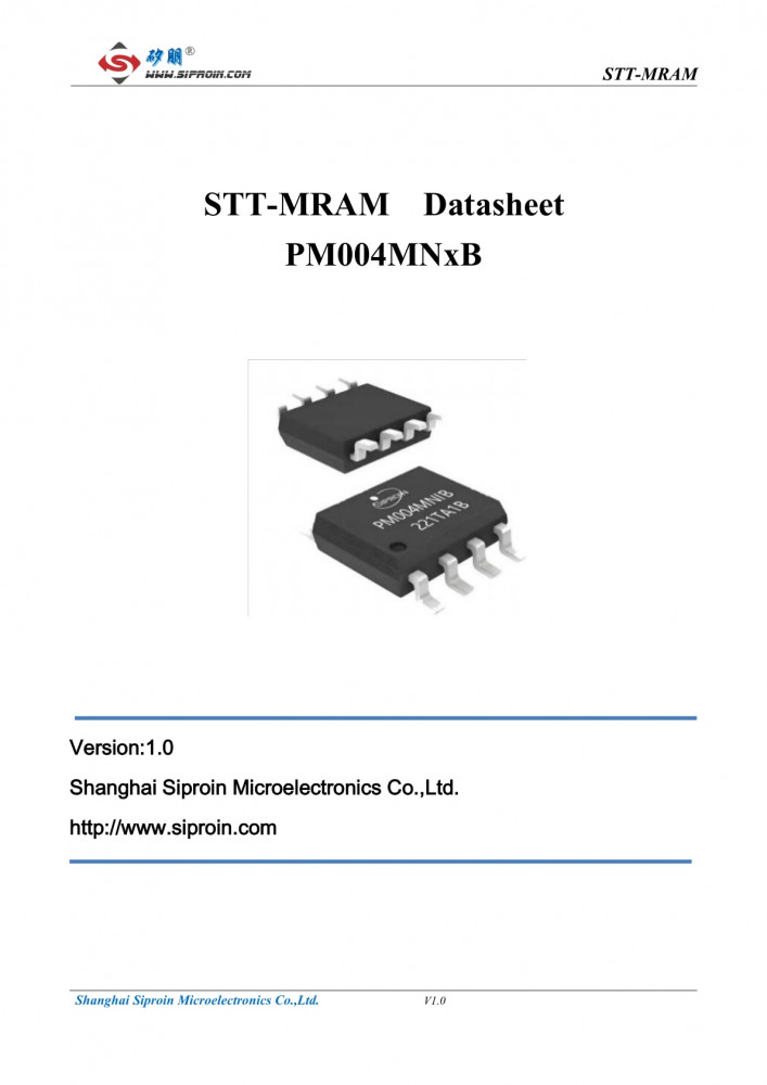 PM004MNIB datasheet page 1