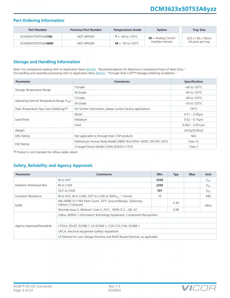 DCM3623T50T53A6M00 document page 5