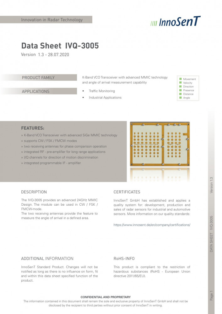 IVQ-3005 document page 1