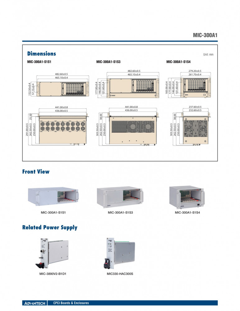 MIC-300A1 technical document page 3
