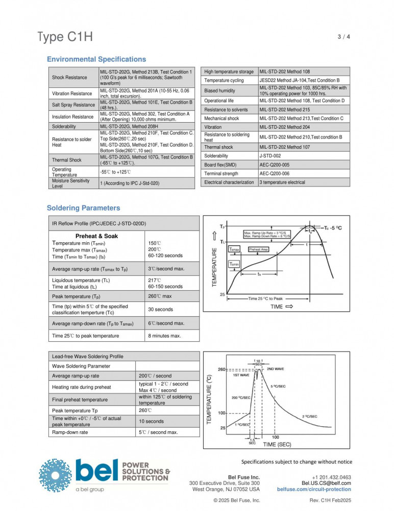 C1H series technical document page 3