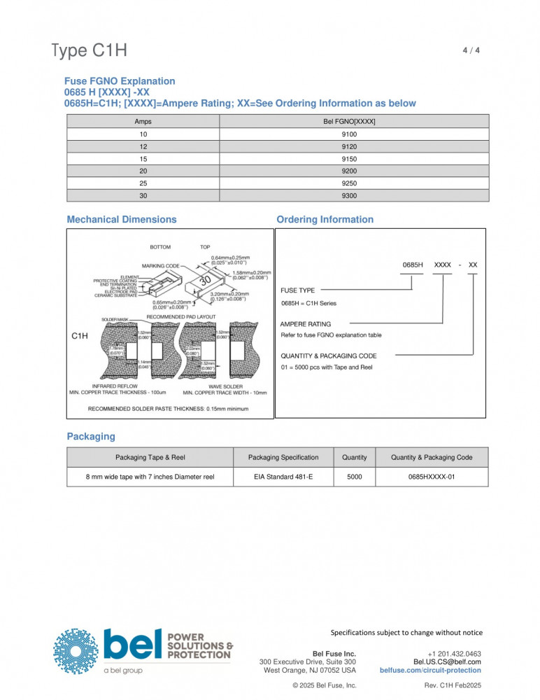 C1H series technical document page 4