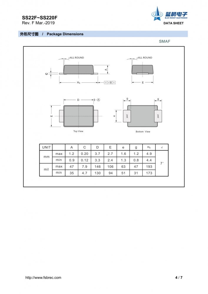 SS210F datasheet page 4