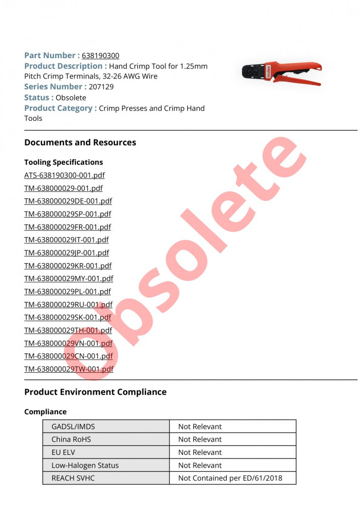 Tool documentation page 1