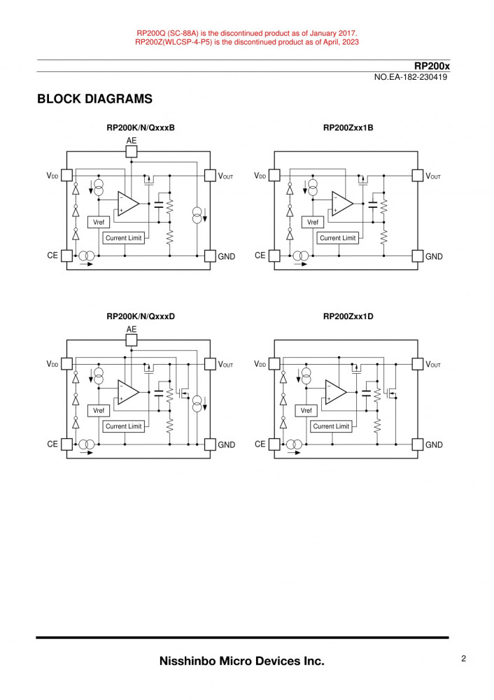 RP200 datasheet page 2