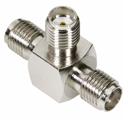 ADAPTOR COAXIAL CONNECTOR, SMA (FEMALE) TO SMA (FEMALE) RIGHT ANGLE