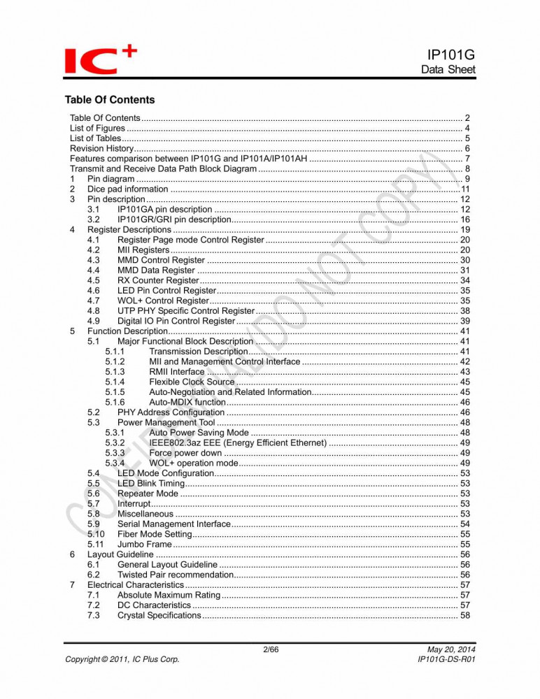 IP101GRI datasheet page 2