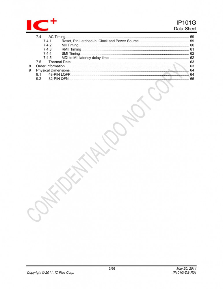 IP101GRI datasheet page 3