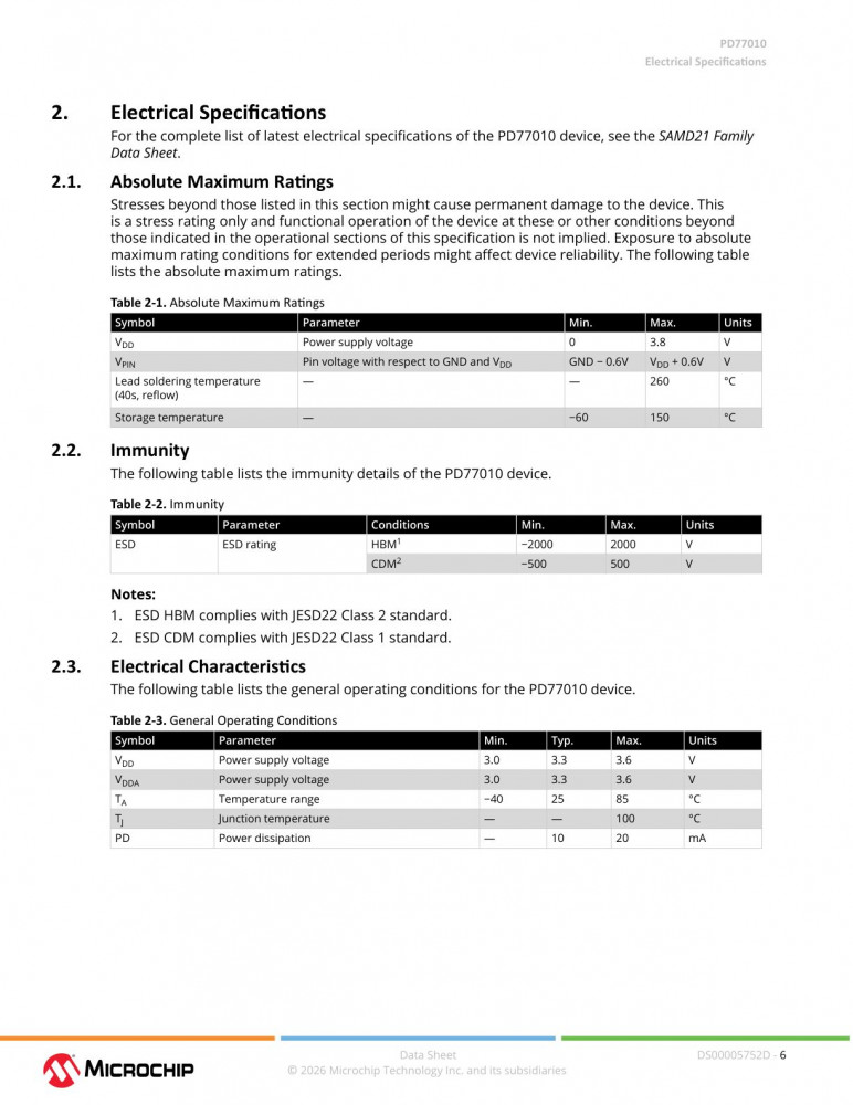 PD77010 document page 6