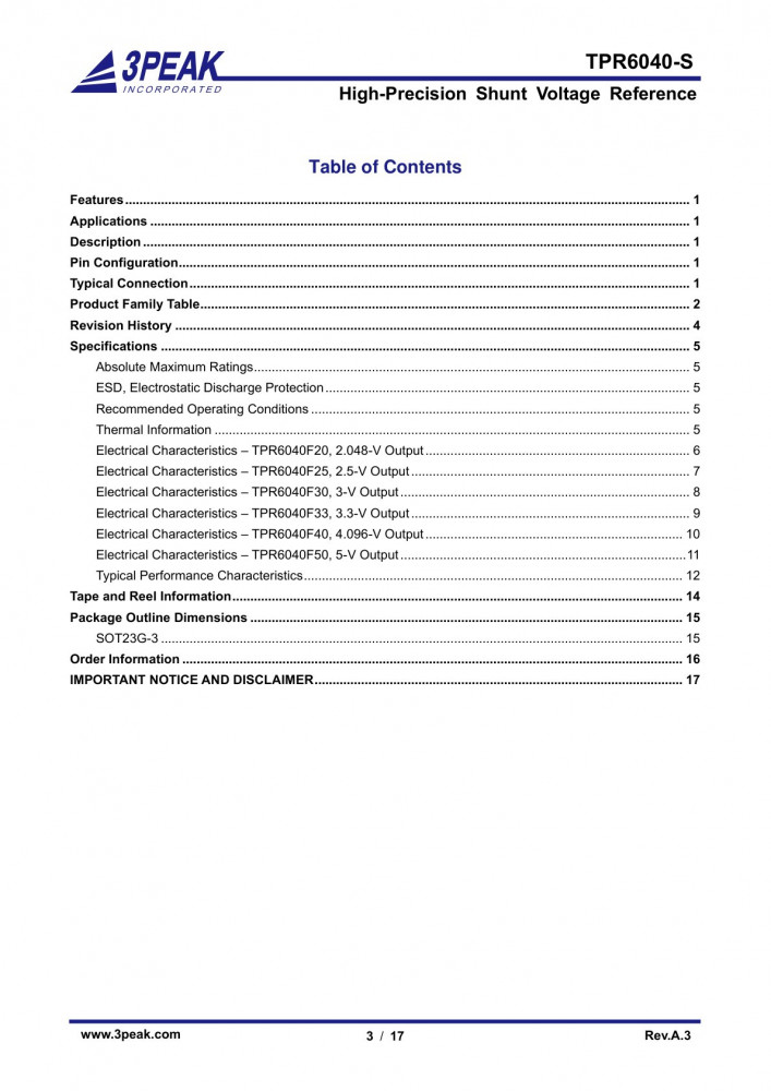 TPR6040F40-S3TR datasheet page 3