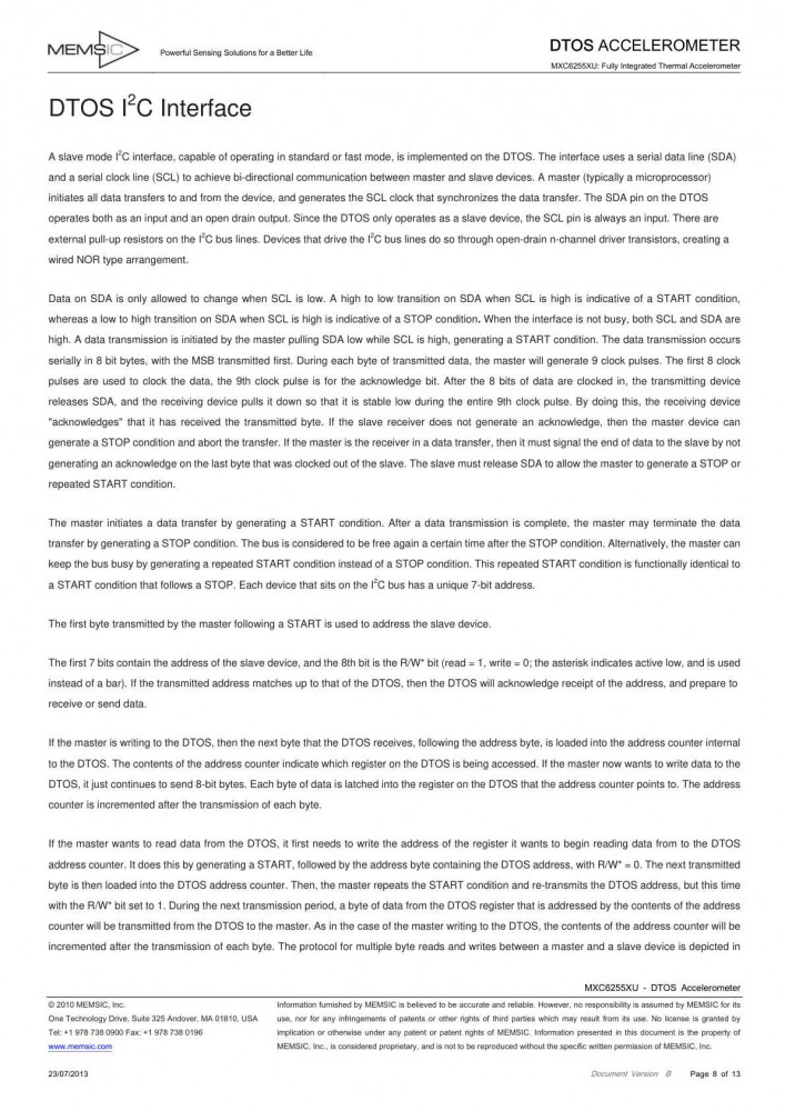 MXC6255XU datasheet page 8