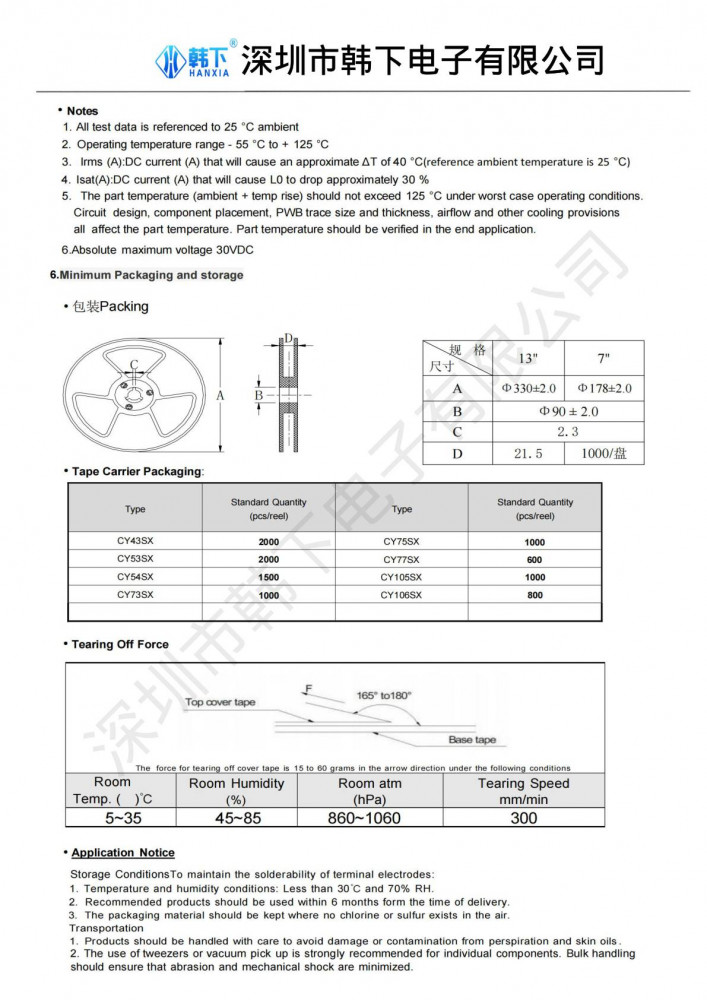 HX CY75SX-10UH specification page 4