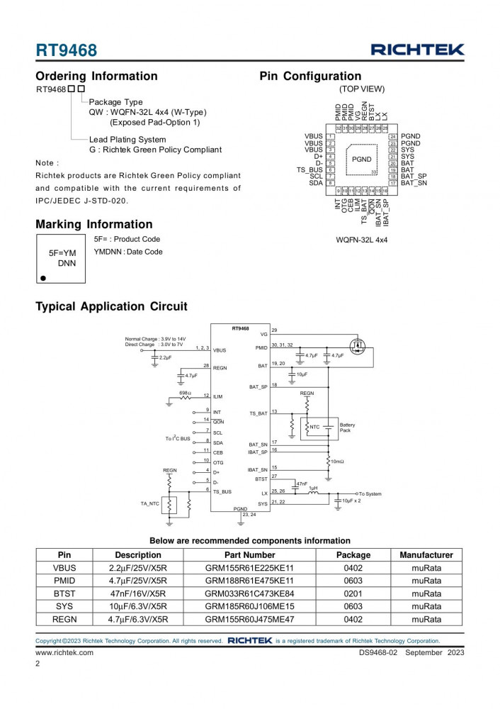 RT9468 technical document page 2