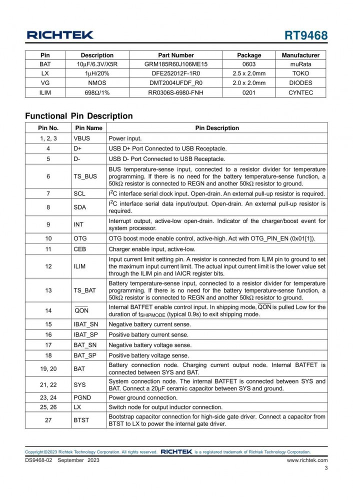 RT9468 technical document page 3