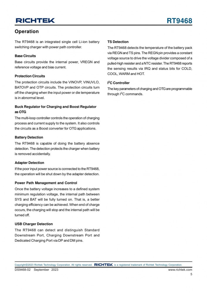 RT9468 technical document page 5
