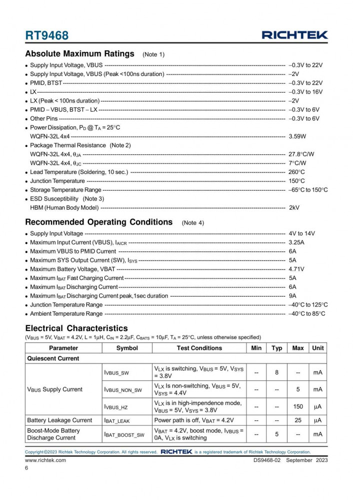 RT9468 technical document page 6