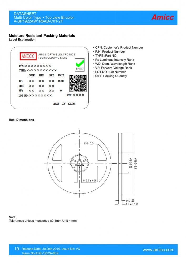 A-SP1922AW1R6AD-C01-2T datasheet page 10