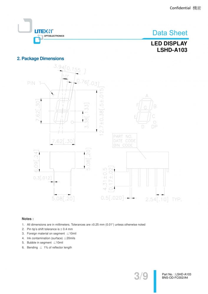 LSHD-A103 datasheet page 4