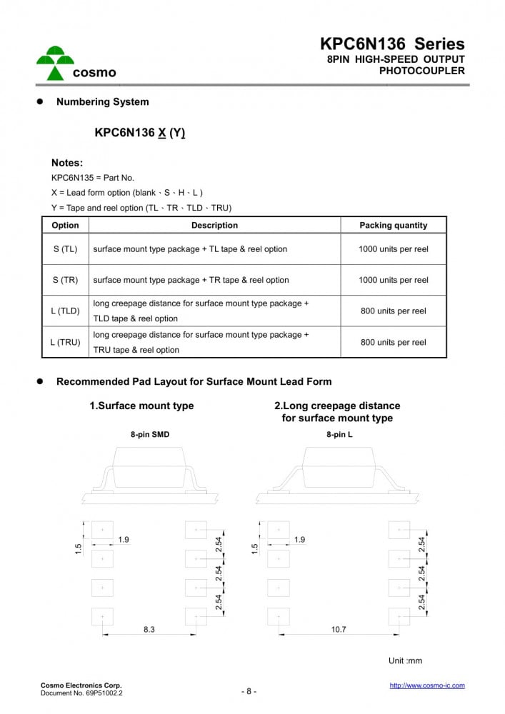 KPC6N136 datasheet page 8