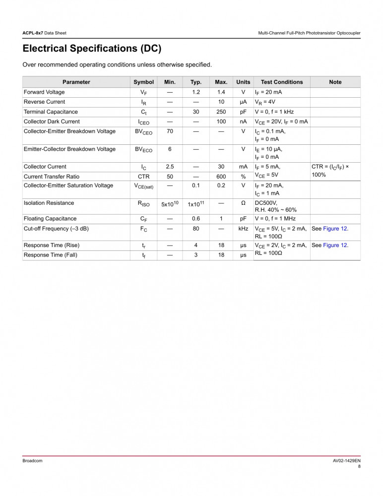 ACPL-827-560E technical document page 8