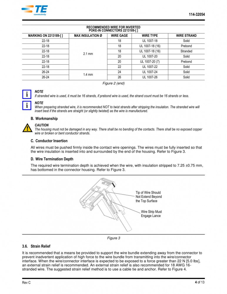 TE Connectivity 2213189-1 technical document page 4
