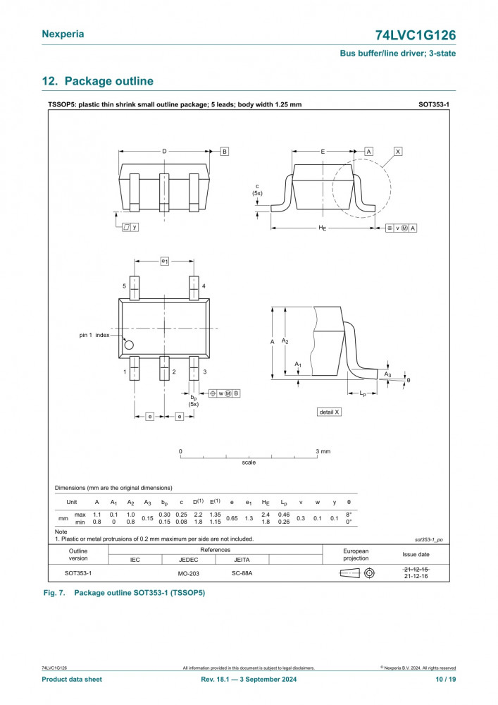 74LVC1G126 datasheet page 10