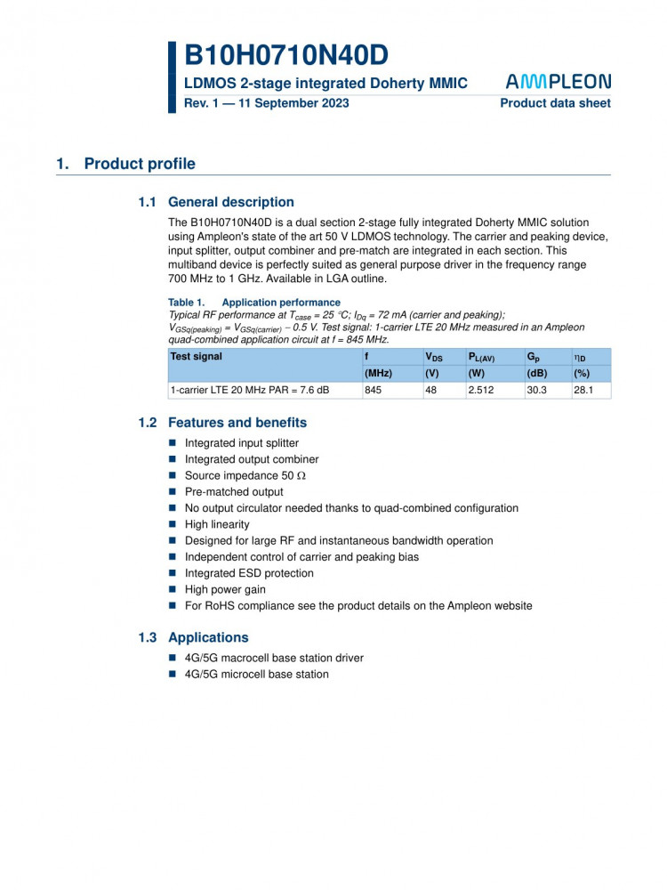 B10H0710N40D datasheet page 1