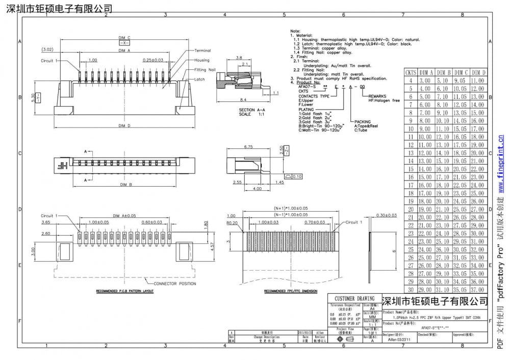 AFA07-S30ECC-00 technical document preview