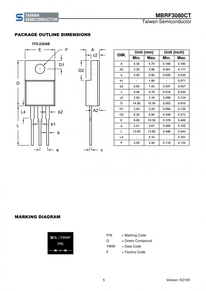 MBRF3080CT datasheet page 5