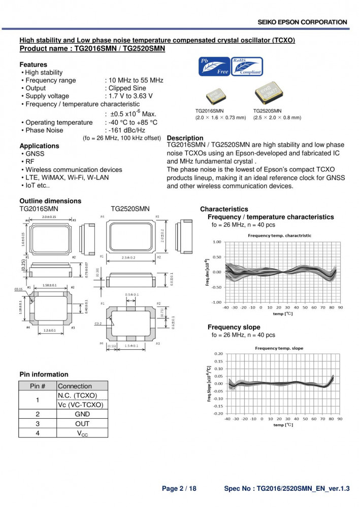 EPSON TCXO document page 2